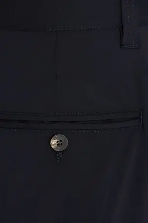 Frescobol Carioca Sereno Pleated Wool Shorts - Midnight Blue