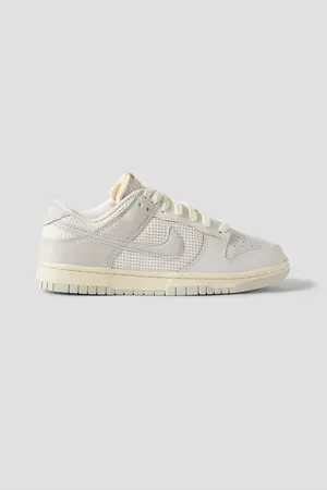 Nike Dunk Low Waffleknit Suede And Leather Sneakers