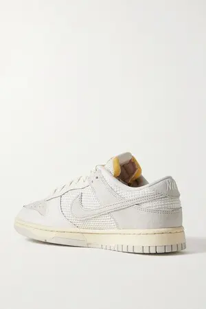 Nike Dunk Low Waffleknit Suede And Leather Sneakers
