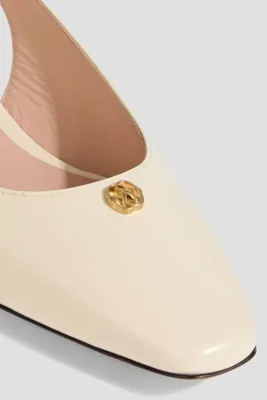 Bally Selika Patent Leather Slingback Pumps