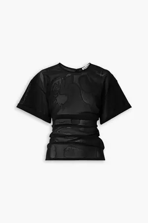 Acne Studios Gathered Mesh T-shirt