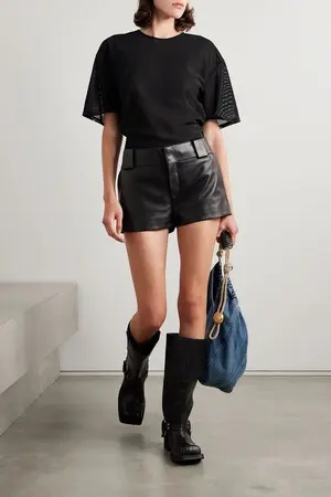 Acne Studios Gathered Mesh T-shirt