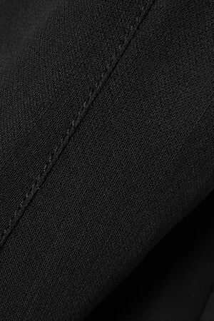 Acne Studios Buckled Leather-trimmed Stretch-wool Blend Mini Dress