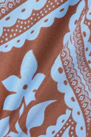 La DoubleJ Printed Satin Skirt