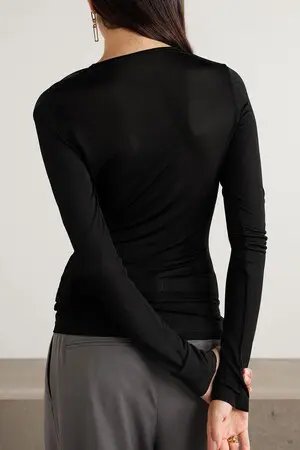 TOTEME Draped Jersey Top
