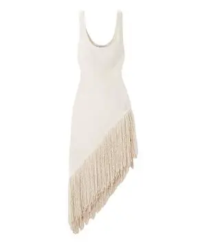 Gabriela Hearst Ursin Fringed Silk Bouclé Top - Ivory