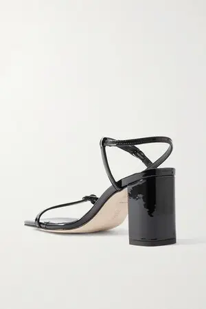 AeydĒ Franzi Patent Leather Block Heel Sandals
