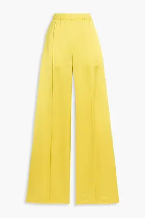 JIL SANDER Satin Wide-leg Trousers - Yellow