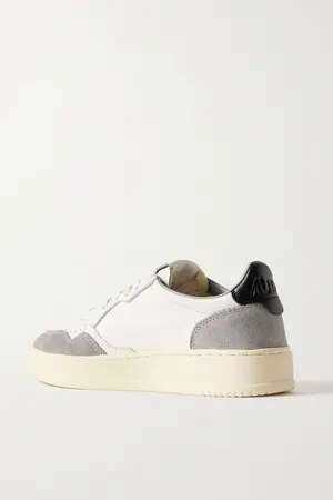 AUTRY Medalist Low Leather And Suede Sneakers - Gray