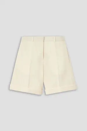 JIL SANDER Linen Shorts - Ivory