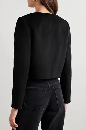 Ulla Johnson Eve Cropped Wool-blend Felt Jacket