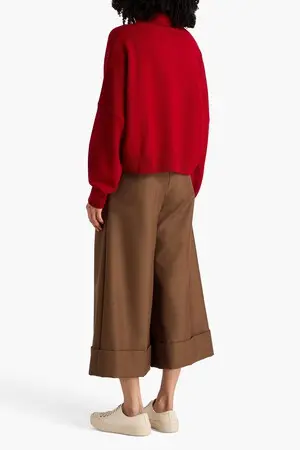 Loulou De Saison Wool And Cashmere-blend Turtleneck Sweater - Red