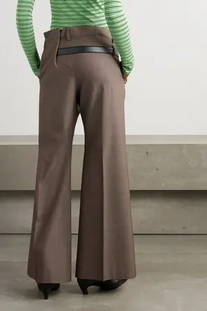 Acne Studios Belted Wide-leg Wool Trousers