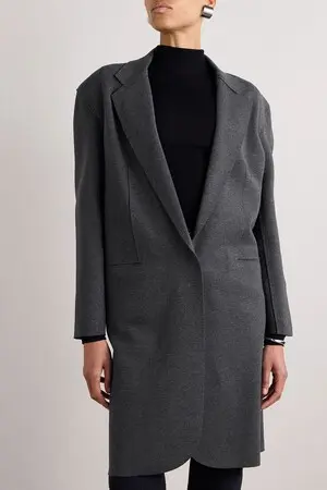 Norma Kamali Oversized Cotton-blend Blazer