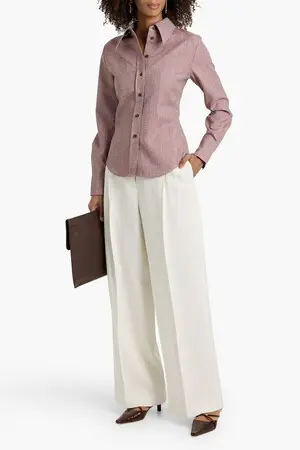 RÓHE Wool-blend Shirt With Buttoned Cuffs