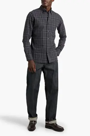 TOM FORD Checked Cottonflannel Shirt