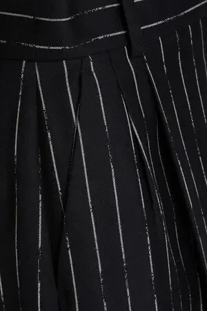 Alexander McQueen Pinstriped Wool Twill Wide-leg Pants