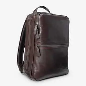 Allen Edmonds Leather Backpack - Brown Leather