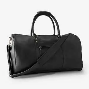 Allen Edmonds Leather Weekender - Black Leather