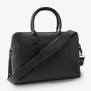 Allen Edmonds Slim Leather Briefcase - Black Leather