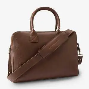 Allen Edmonds Slim Leather Briefcase - Chili Leather