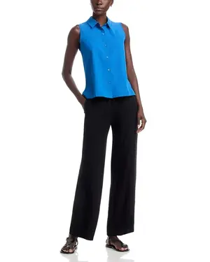 Eileen Fisher Sleeveless Shirt - Bluebird