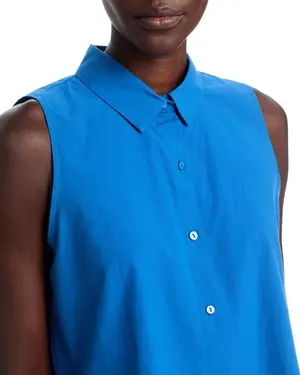 Eileen Fisher Sleeveless Shirt - Bluebird