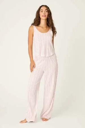 PJ Salvage Super-soft Cotton Feeling Loved Striped Tank