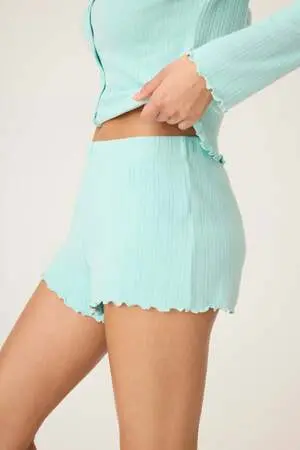 PJ Salvage Pointelle Essentials Solid Sleep Shorts