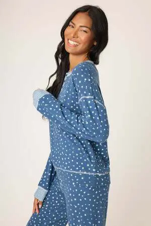 PJ Salvage Ditsy Floral Jersey Pajama Top