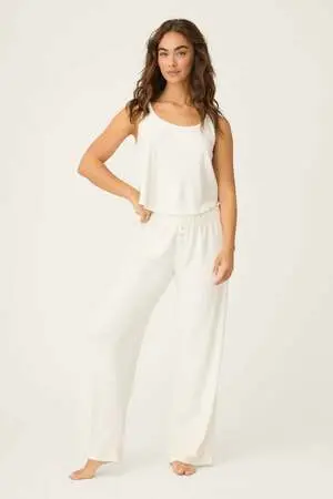 PJ Salvage Pointelle Open Leg Lounge Pants