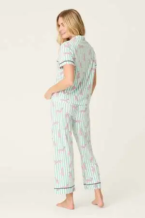 PJ Salvage Whimsy Cool Cat Cropped Pajama Set