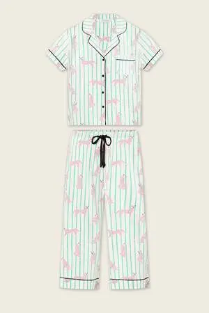PJ Salvage Whimsy Cool Cat Cropped Pajama Set