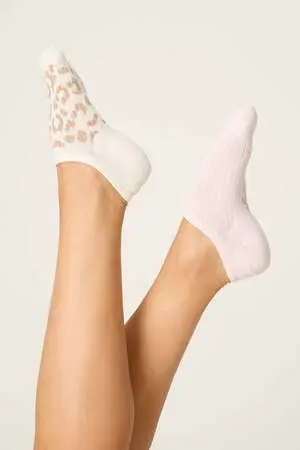 PJ Salvage Luxe Leopard Dreams Sock Liners 2-pack