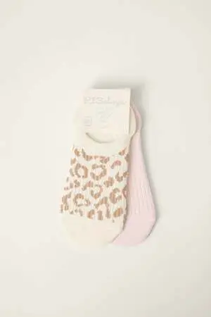 PJ Salvage Two-pack Animal Print Sock Liners