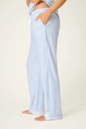 PJ Salvage Striped Wide Leg Pants