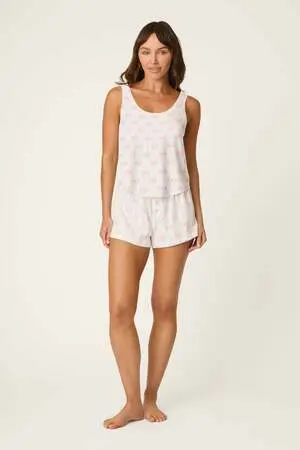 PJ Salvage Super-soft Cotton Playful Prints All Wrapped Up Short Pajama Set - Multi