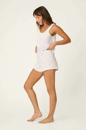PJ Salvage Super-soft Cotton Playful Prints All Wrapped Up Short Pajama Set