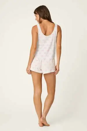 PJ Salvage Super-soft Cotton Playful Prints All Wrapped Up Short Pajama Set
