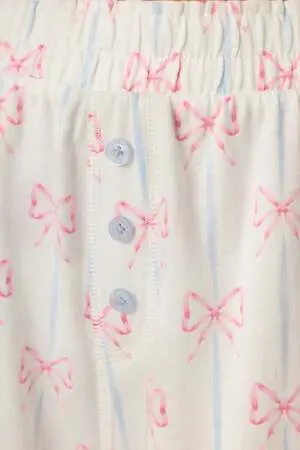 PJ Salvage Super-soft Cotton Playful Prints All Wrapped Up Short Pajama Set
