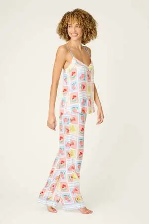 PJ Salvage Frutta Fresca Summer Harvest Long Lounge Pajama Set