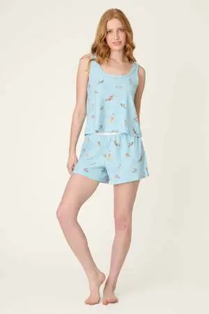 PJ Salvage Boyfriend Boxer World Cup Pups Short Pajama Set