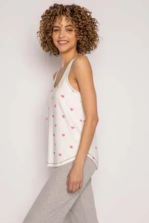 PJ Salvage Bright Stars & Brave Hearts" Printed Tank Top
