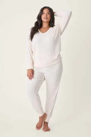 PJ Salvage Textured Essentials Lounge Pajama Set