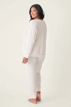 PJ Salvage Textured Essentials Lounge Pajama Set