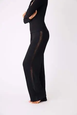 PJ Salvage Lacey Basics Lounge Pants With Lace Insets