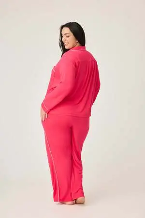 PJ Salvage Day Dreams 3-piece Modal Pajama Set Plus Size