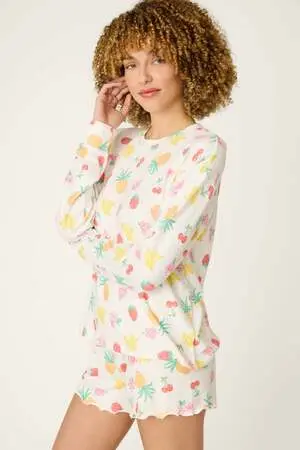 PJ Salvage Fruit Fiesta Long Sleeve Top
