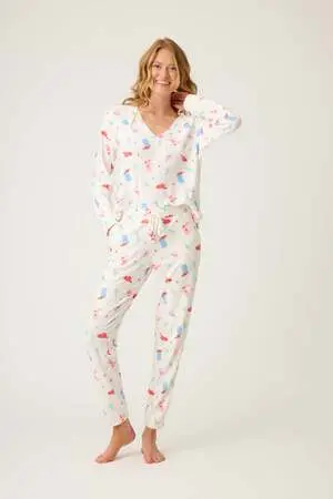 PJ Salvage American Honey Cowboy Print Jogger Pants