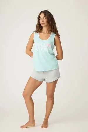PJ Salvage Roll With It" Cotton-modal Slub Jersey Tank